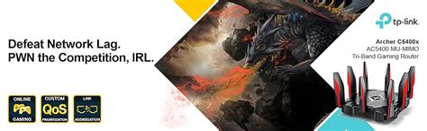 TP Link AC5400 Tri Band Gaming Router MU MIMO 1 8GHz Quad Core 64 Bit CPU Game First