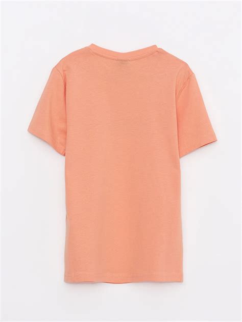 Lc Waikiki მრგვალი საყელო ნაბეჭდი მოკლე სახელოიანი ბამბის მაისური ბიჭებისთვის S2iv52z4 Fhc