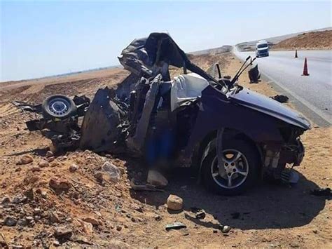 6 مصابين في انقلاب سيارة ملاكي بطريق الواحات مصراوى