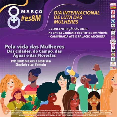 Mulheres Vão às Ruas No 8 De Março Pela Vida E Contra O Feminicídio