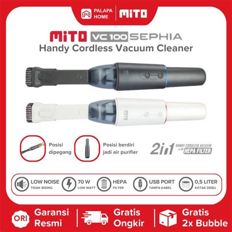 Jual Vakum Cleaner Penyedot Debu Wireless MITO VC100 Sephia VC 100