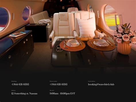 Luxury Aviation Club Website Footer Design Awwwards