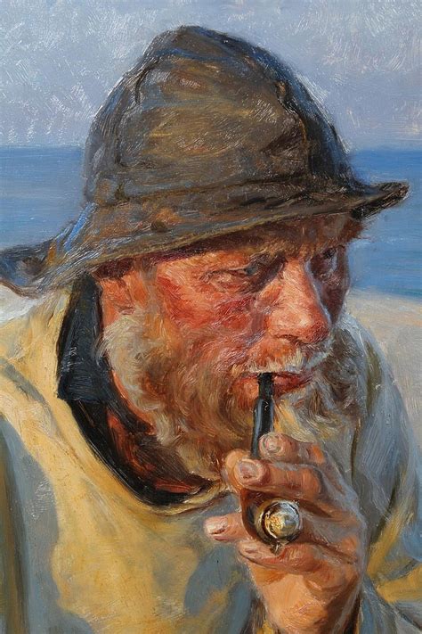Peder Severin Krøyer 1851 1909 Portræt af vejrbidt fisker