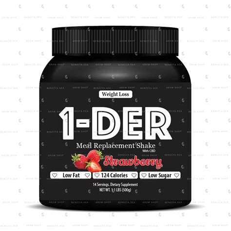 Batido Para Bajar De Peso Con Cbd 1 Der Strawberry 500g