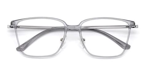 Cheney Rectangle Grey Glasses For Men And Women Lensmart