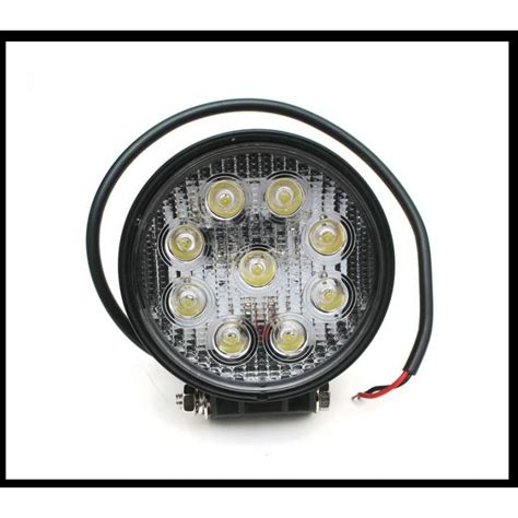 Farol Em Led 27w 2200lm Atv Moto 4 Moto Estrada Off Road