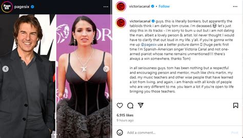 Victoria Canal Breaks Her Silence After Rumors Of Dating Tom Cruise