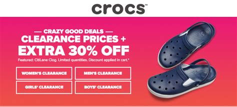 Crocs Canada Offers Clearance Prices Save An Extra 30 Off Hot