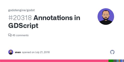 Annotations In GDScript Issue 20318 Godotengine Godot GitHub