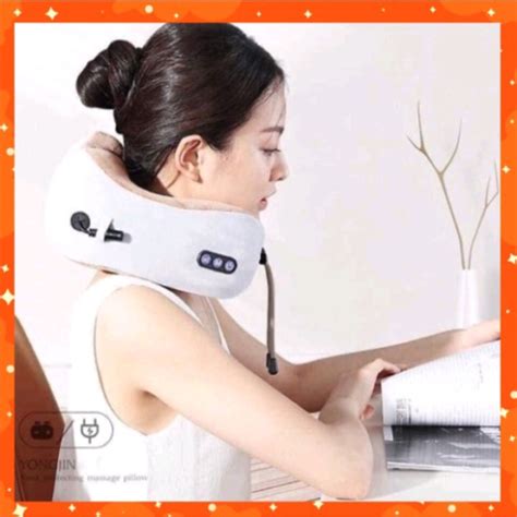 Máy Massage Cổ Vai Gáy Chữ U Thế Hệ Mới 2022 Dòng Gối Mát Xa Cổ Hồng Ngoại đa Năng Với Phiên