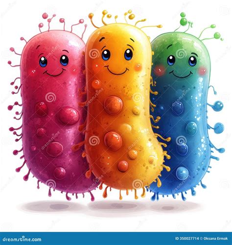 Good Bacterias Beneficial Fungi And Germs Various Abstract