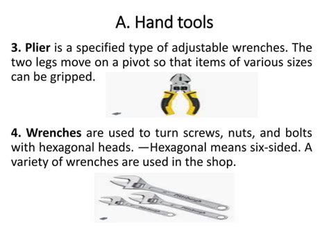 Classification Of Tools And Equipment Pptx