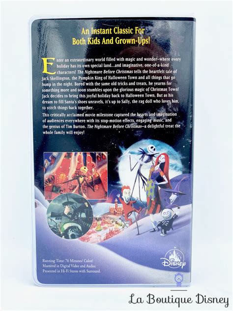 Carnet VHS L étrange Noël de Mr Jack Disney Store 2019 Walt Disney Home