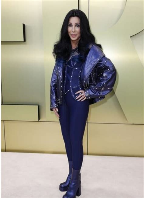 Grandma In Tights With Her Grandson Cher 76 Took Her 36 Year Old