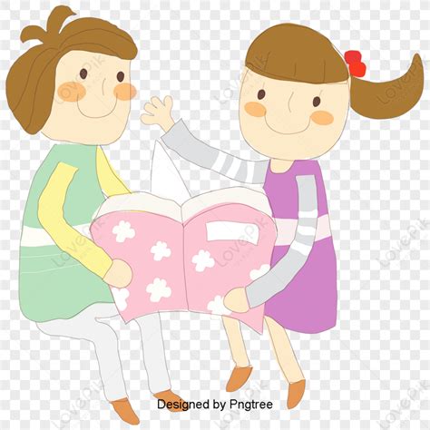 만화 일러스트 자유형 학생 학습 디자인 사회적인 소녀 Png 일러스트 무료 다운로드 Lovepik