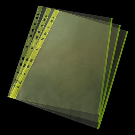 Factory Made Color Edge File Folder Inner Pages Protectors Customized