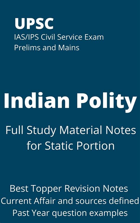 UPSC IAS IPS Civil Service Exam Prelims And Mains Indian Polity Full