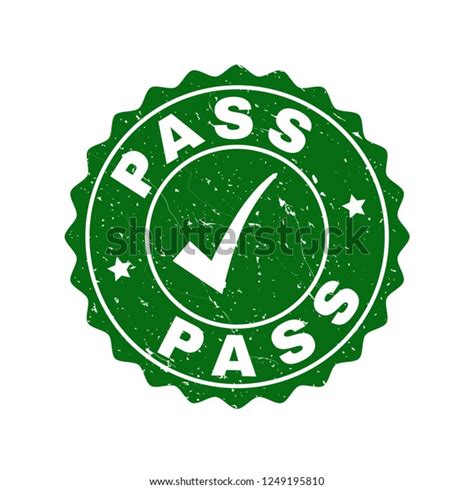 Vector Pass Grunge Stamp Seal Tick Stock Vector Royalty Free