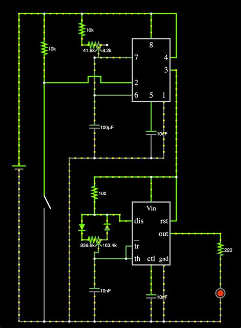Power Consumption Of 2x 555 Timers Low Duty Cycle 5s Delay Circuit