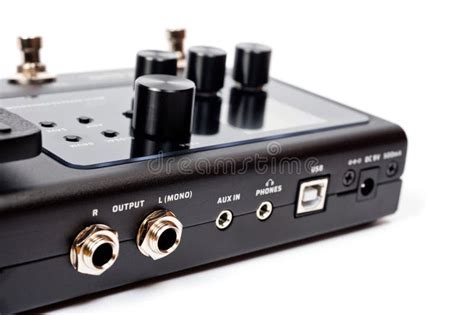 Guitar Processor In A Metal Case For Playing Electric Acoustic And