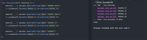 Go Decimal 四舍五入去尾进一保留两位小数 不足小数点后填充0go Decimal Round Csdn博客