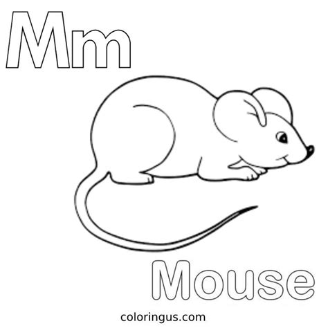Letter M Coloring Pages Free Printable Pdf