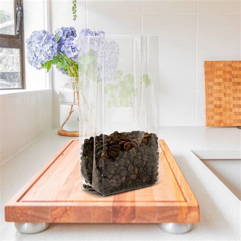 Food Safe Material High Clarity Flat Bottom Gusset Organic Candied Nuts Packaging Bag Buy