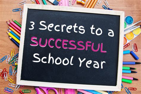 3 Secrets That Will Help You Have A Great School Year
