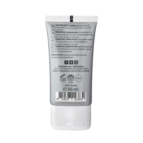 Face Fluid Spf50 50ml Altruist Dermatologist Sunscreen