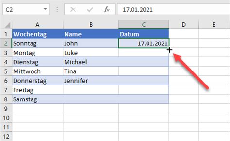 Datums oder Monatsangaben automatisch ausfüllen Excel GS