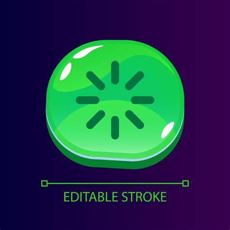 Wait For Loading Glossy Ui Button With Linear Icon Application Setup