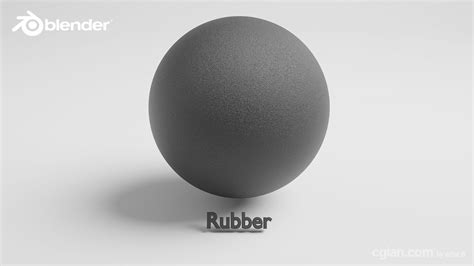 Blender Black Rubber Material