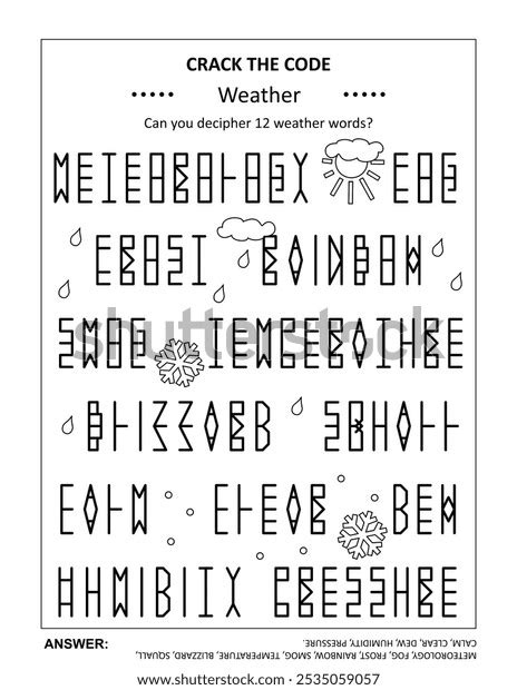 Crack Code Word Game Codebreaker Word Stock Illustration 2535059057 Shutterstock