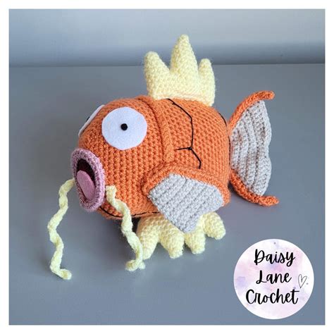 Crochet Magikarp Pokemon Plushie Handmade To Order Etsy