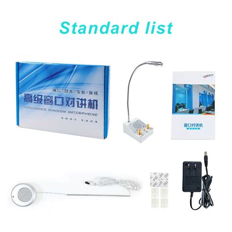 Intercom Bank Ruyage J50 Window Intercom System Dual Way Interphone Window Speaker Two Way