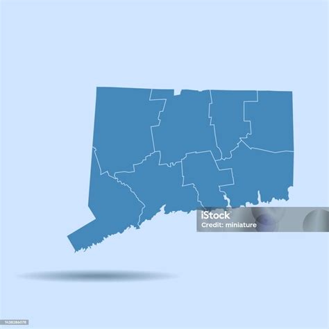 Connecticut Map Stock Illustration Download Image Now Connecticut