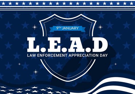 Celebrating Law Enforcement Appreciation Day In A Flat Style Design For