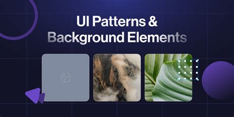 UI Patterns Background Elements Figma
