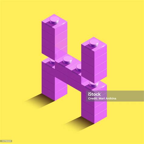 생성자 벽돌에서 알파벳의 현실적인 분홍색 3d 아이소메트릭 문자 X 0명에 대한 스톡 벡터 아트 및 기타 이미지 0명 3
