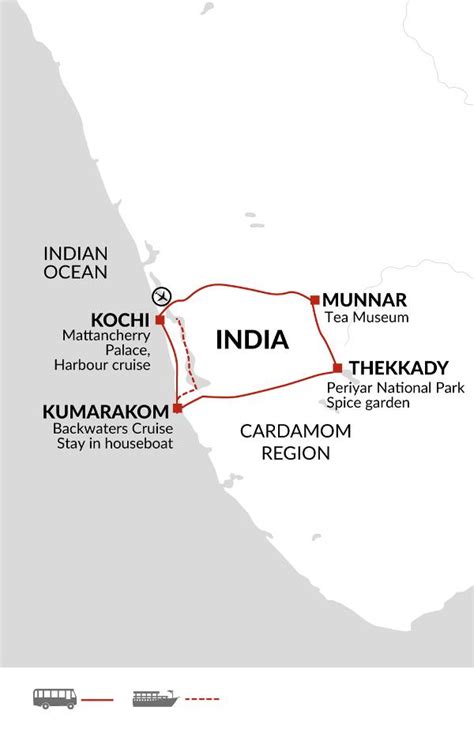 Kerala Backwaters Map