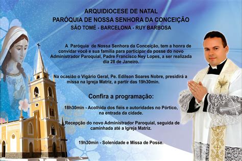 O Blog De S O Tom Hoje Missa De Posse Do Novo Padre De S O Tom