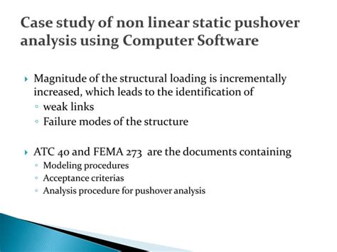 Non Linear Static Pushover Analysis Pdf