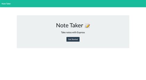 GitHub Hlampton Note Taker