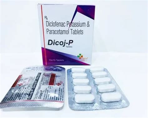 Diclofenac Potassium B P 50 Mg Pcm I P 325 Mg Tab 550mg At ₹ 80 Box In Ambala