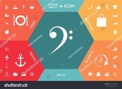 Bass Clef Icon Stock Vector Royalty Free 1064329661 Shutterstock
