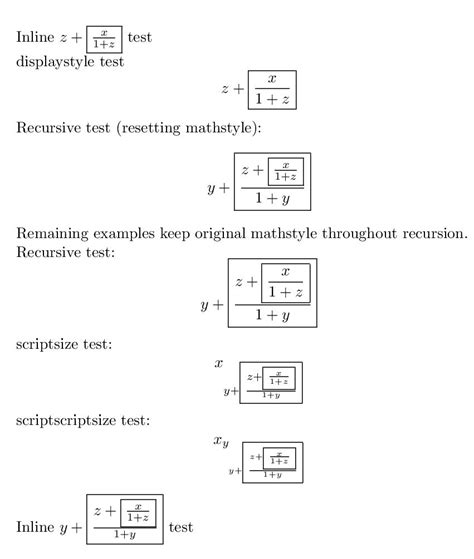 Math Mode Proper Use Of Mathchoice TeX LaTeX Stack Exchange