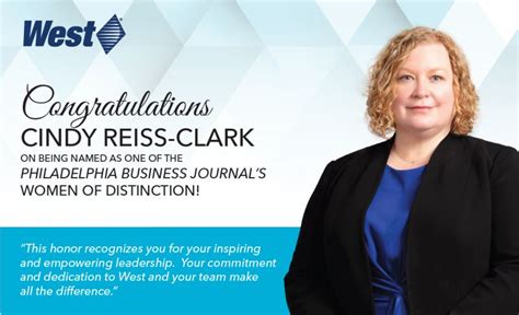 Sheleagh Oneil On Linkedin Congratulations To Wests Very Own Cindy Reiss Clark Chief Commercial
