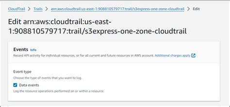 Monitoring Data Events In Amazon S3 Express One Zone With Aws Cloudtrail