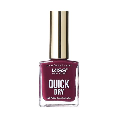 Kiss Quick Dry Nail Polish “wrathberry” Qp26 Nahdi