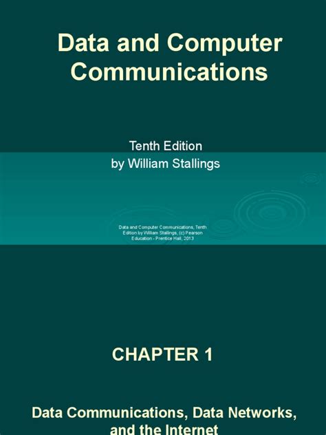 Data And Computer Communications Tenth Edition By William Stallings Pdf Computer Network